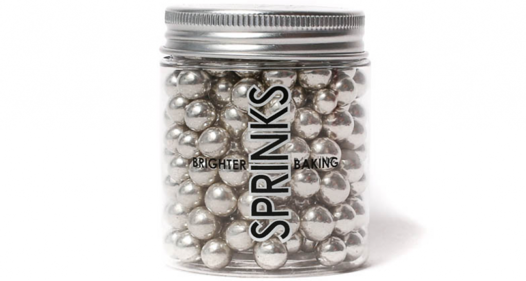 Sprinks Silver Cachous 8mm (85g) - Miss Biscuit