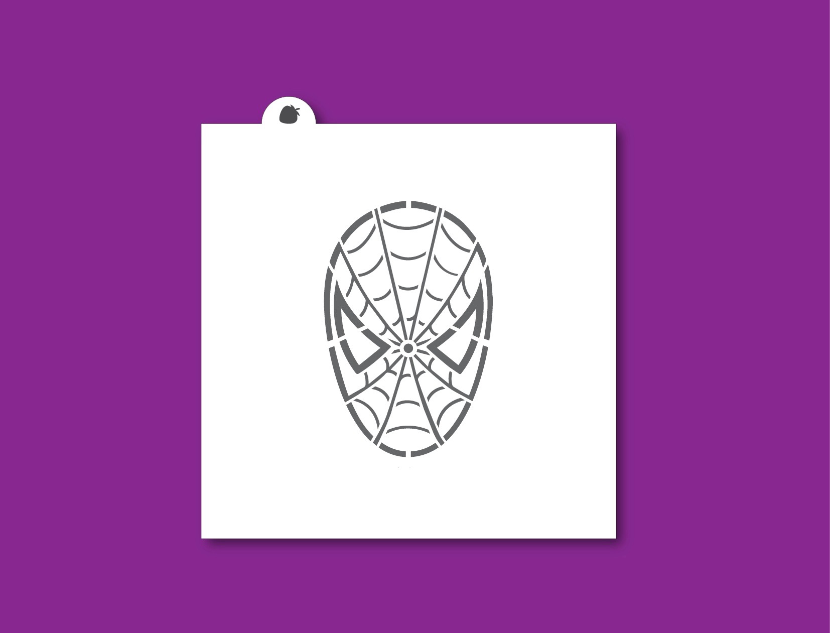 Spiderman Face Stencil