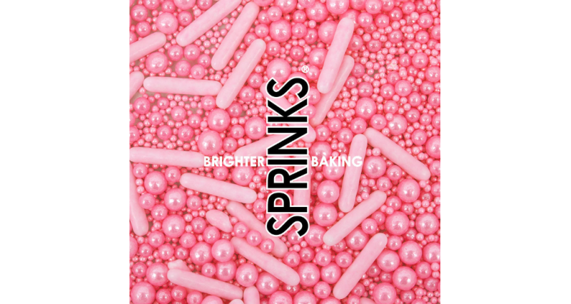 Sprinks Bubble and Bounce Pink Sprinkles (500g) - Miss Biscuit