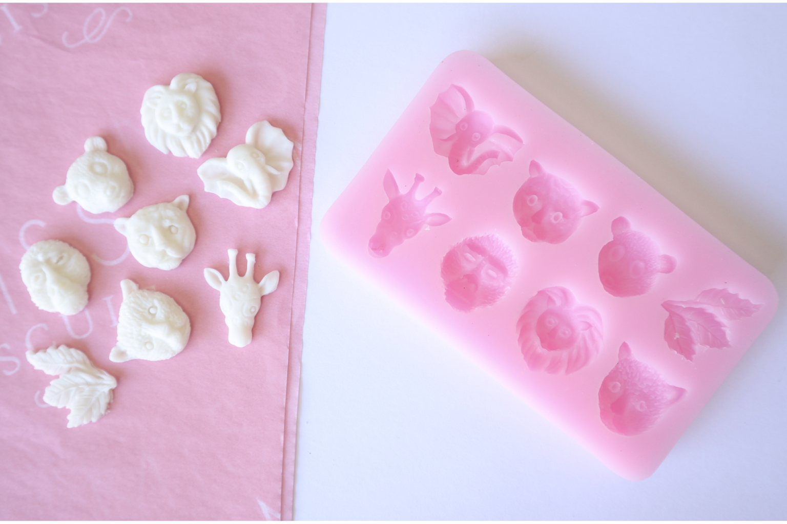 Mini Jungle Animals Silicone Mould - Miss Biscuit