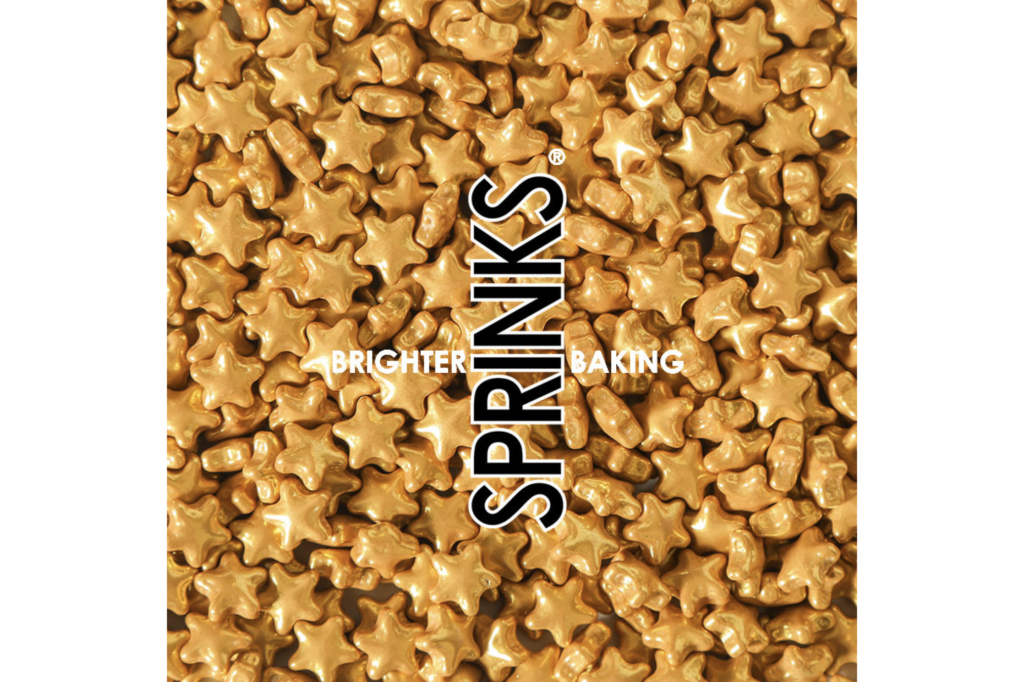 Sprinks Gold Stars (500g) - Miss Biscuit