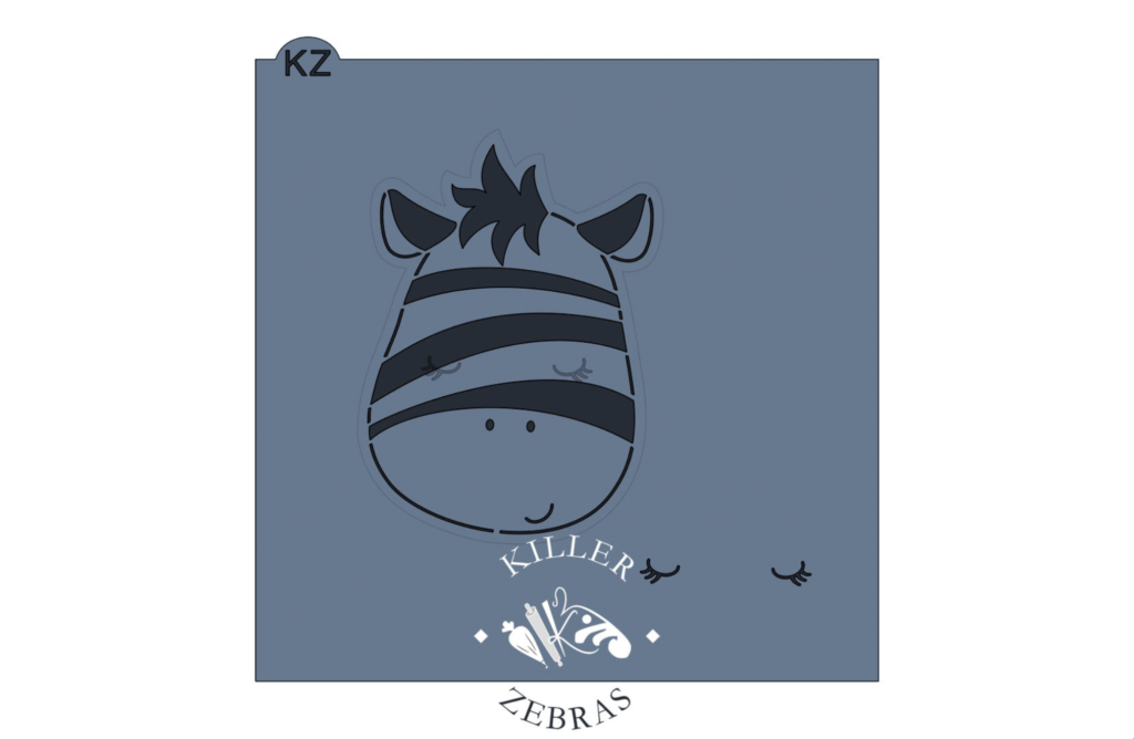 Zebra Cutter with Stencil by Killer Zebras - Miss Biscuit