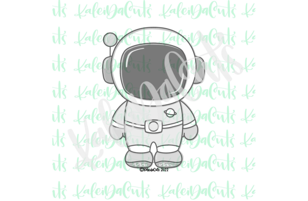Astronaut Standard Cookie Cutter by Kaleidacuts - Miss Biscuit