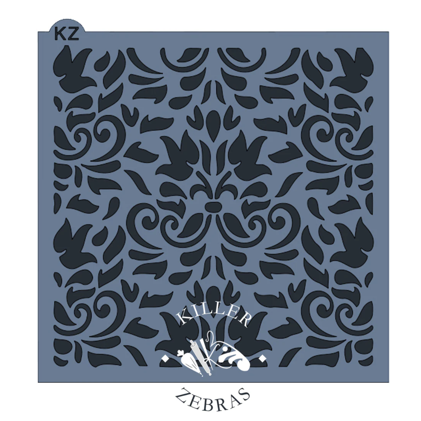 Brocade Stencil by Killer Zebras - Miss Biscuit