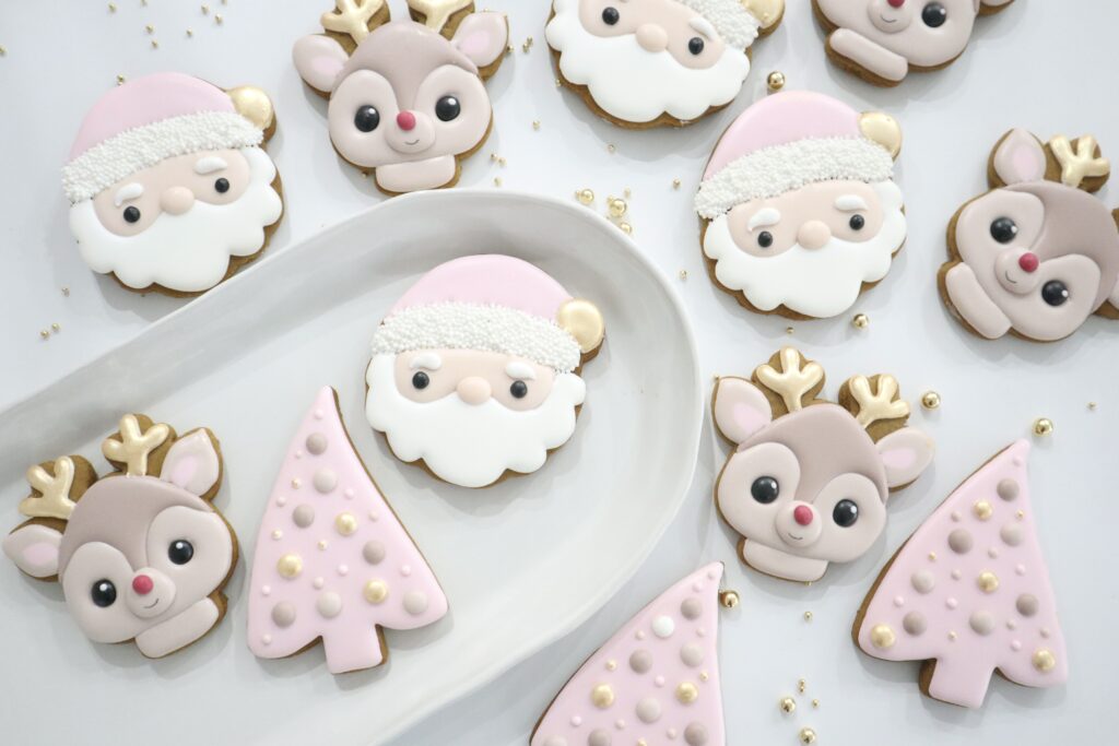 Merry in Pink - Beginner Express Royal Icing Class - Miss Biscuit