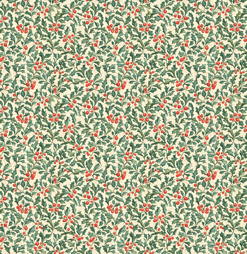 Edible Image A4 Sheet - Holly and Berries - Miss Biscuit