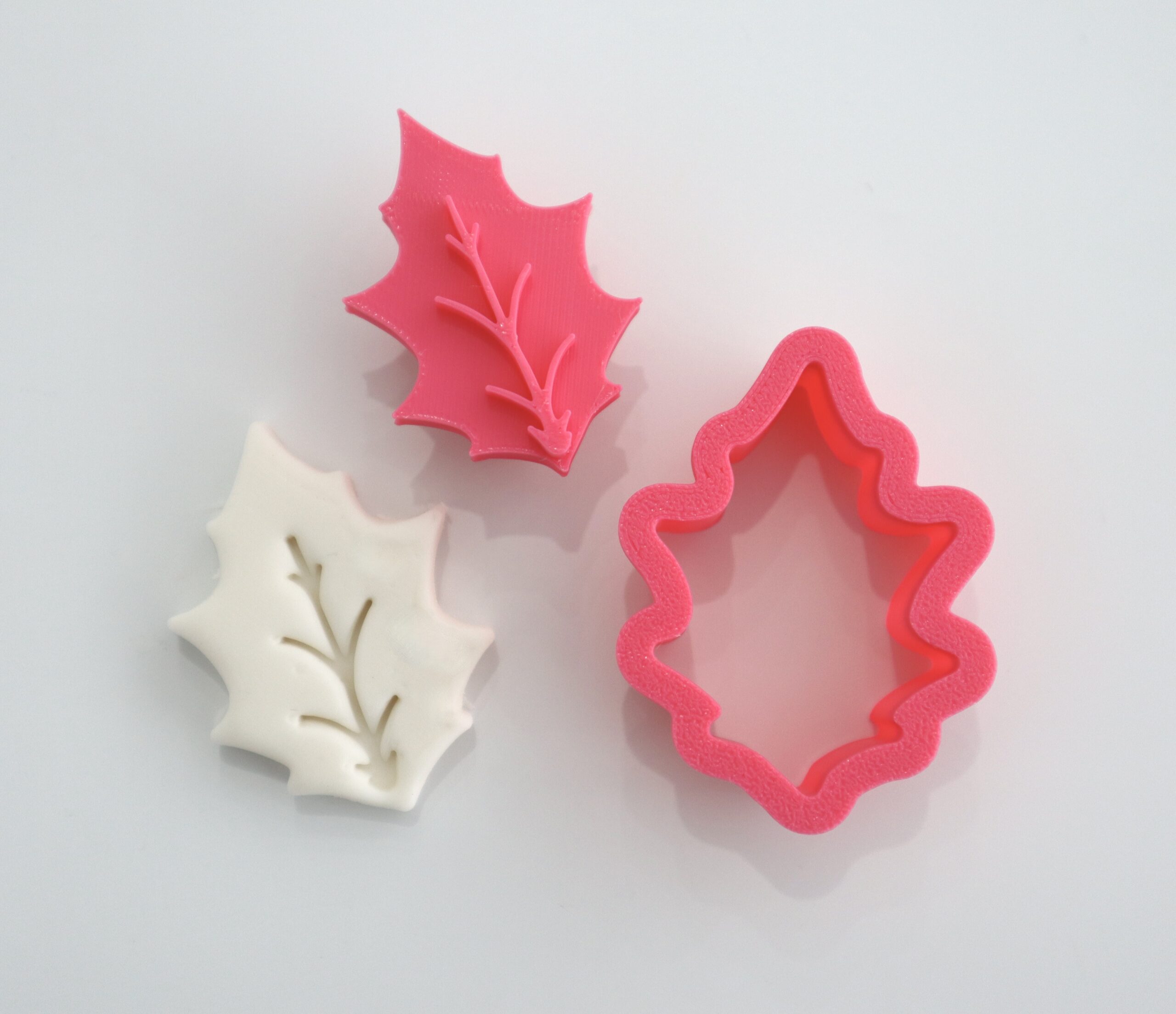 Miss Biscuit Small Holly Cutter with Stamp - Miss Biscuit